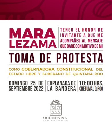 TRANSICIÓN | Invita Mara Lezama a su toma de protesta el 25 de ...