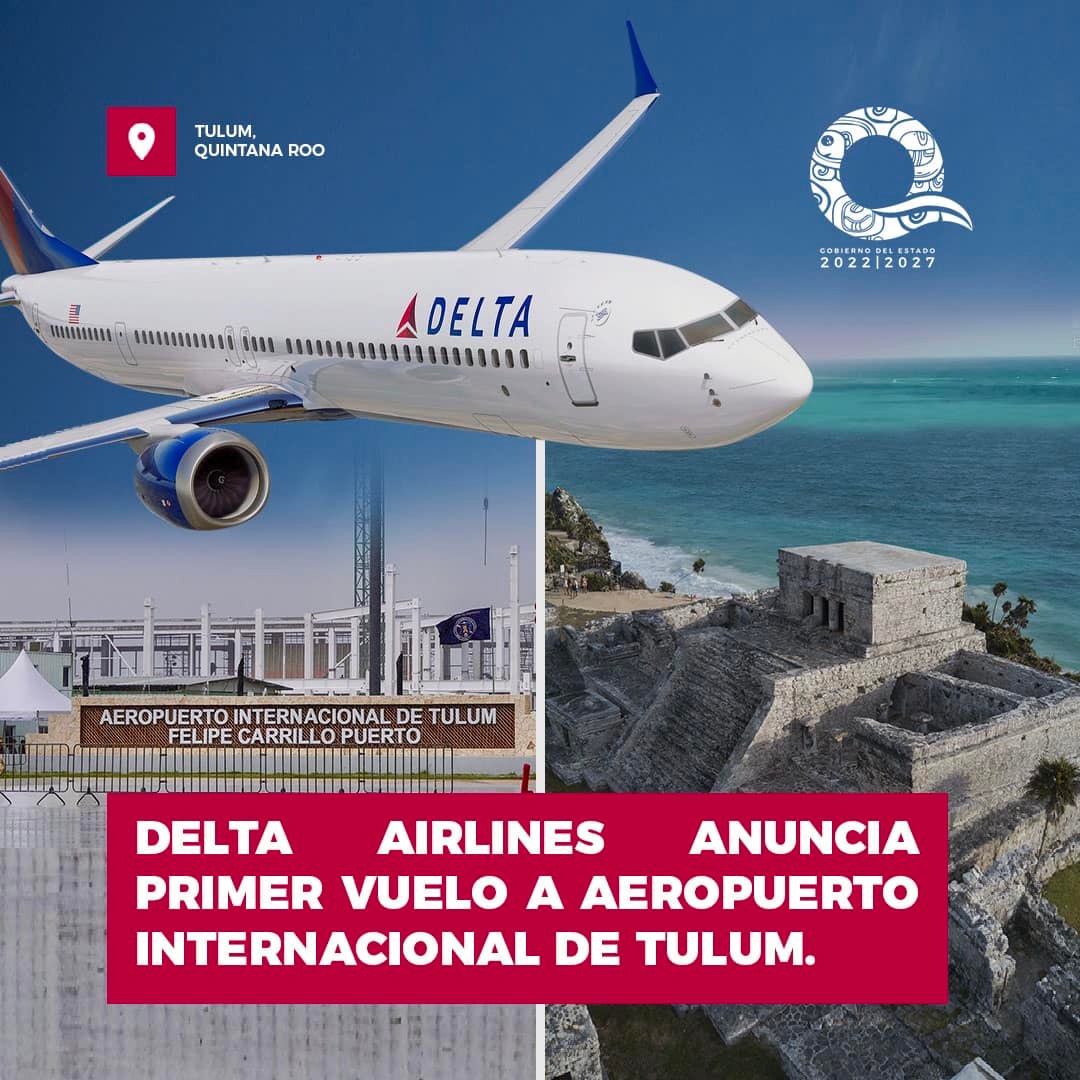 Anuncia Delta Airlines primera ruta internacional a nuevo aeropuerto de ...