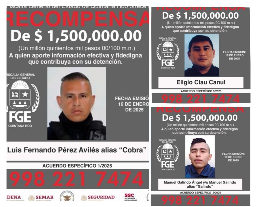 Urge a FGE localizar a dos expolicías de Tulum prófugos, sube ...